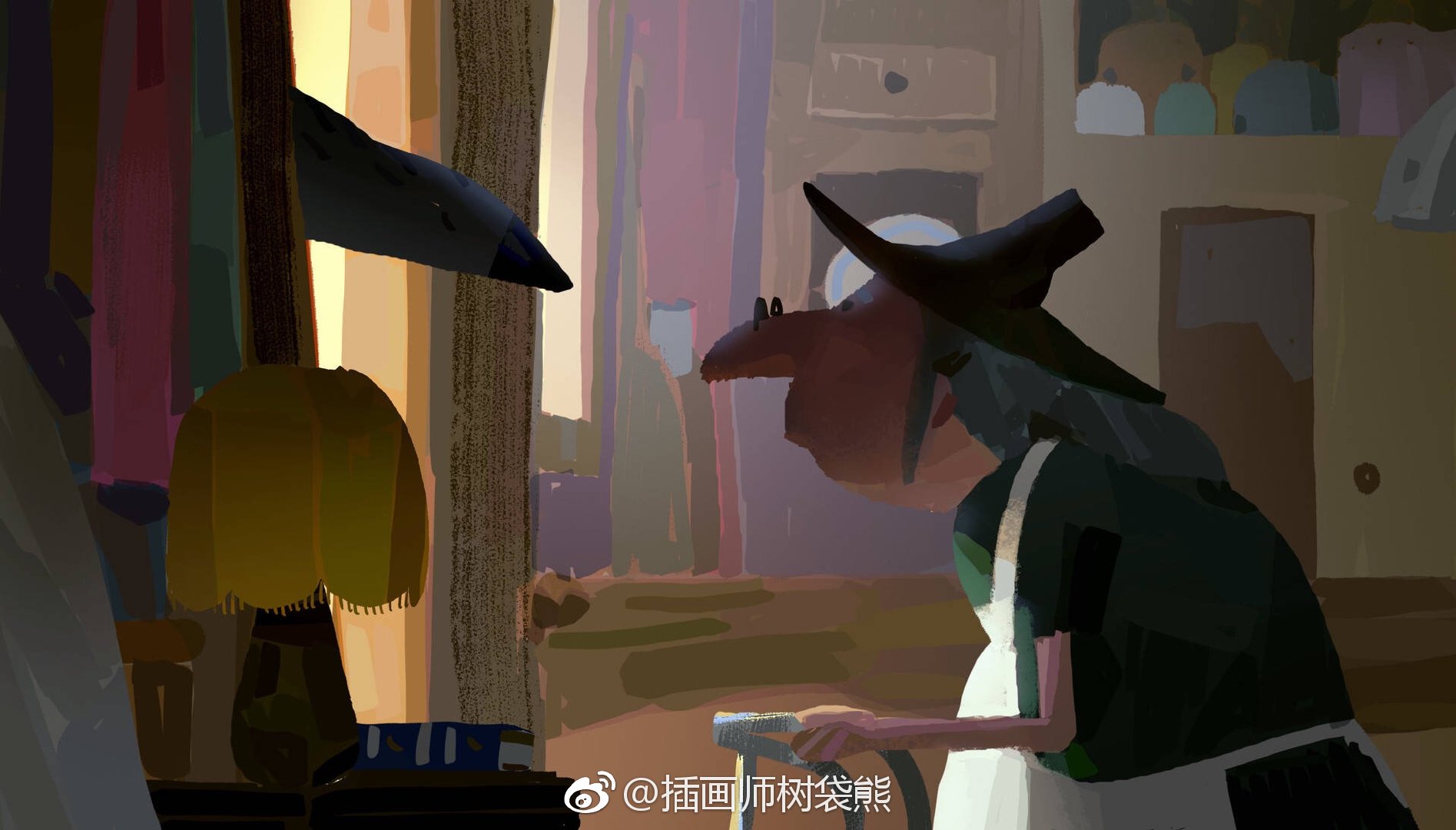 法国插画家 Zedig（Alexandre Diboine）概念场景插画设计作品