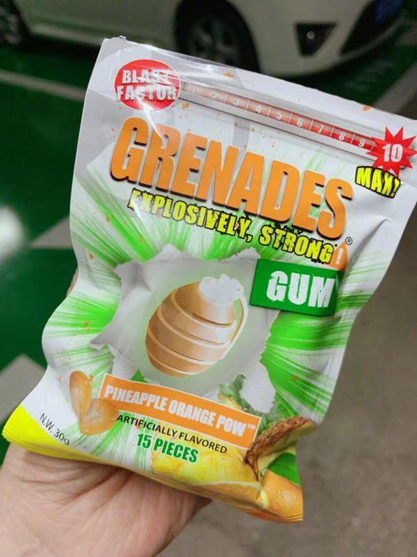 ️歌雷呐Grenades gum口香糖的清凉提神效果我是服的|胶基|口香糖|嘴巴_新浪新闻