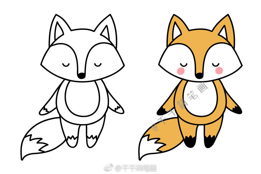 超简单的小动物简笔画，拿走学习 ！更多精彩内容：|简笔画|小动物_新浪新闻