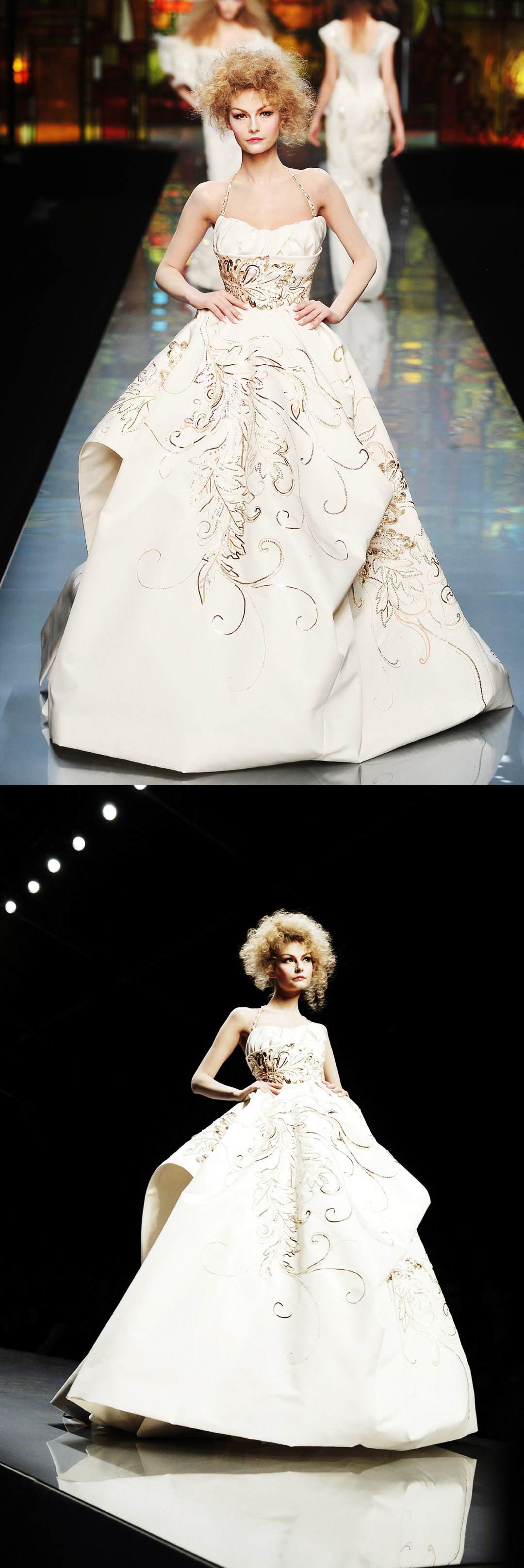 Christian Dior SS 2009 Couture | 海盗爷式Dior 夸张50年代收腰造型