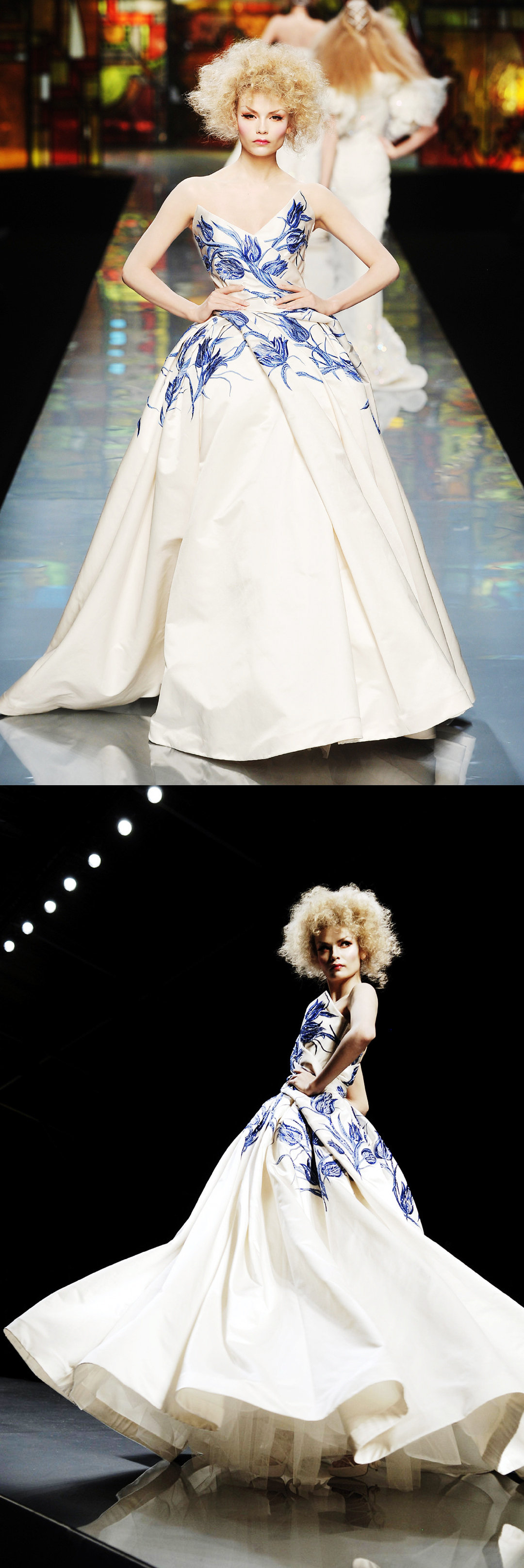 Christian Dior SS 2009 Couture | 海盗爷式Dior 夸张50年代收腰造型