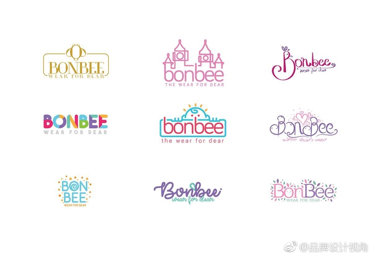bonbee婴儿童装服装品牌logo设计及包装设计|童装|婴儿|logo设计_新浪新闻