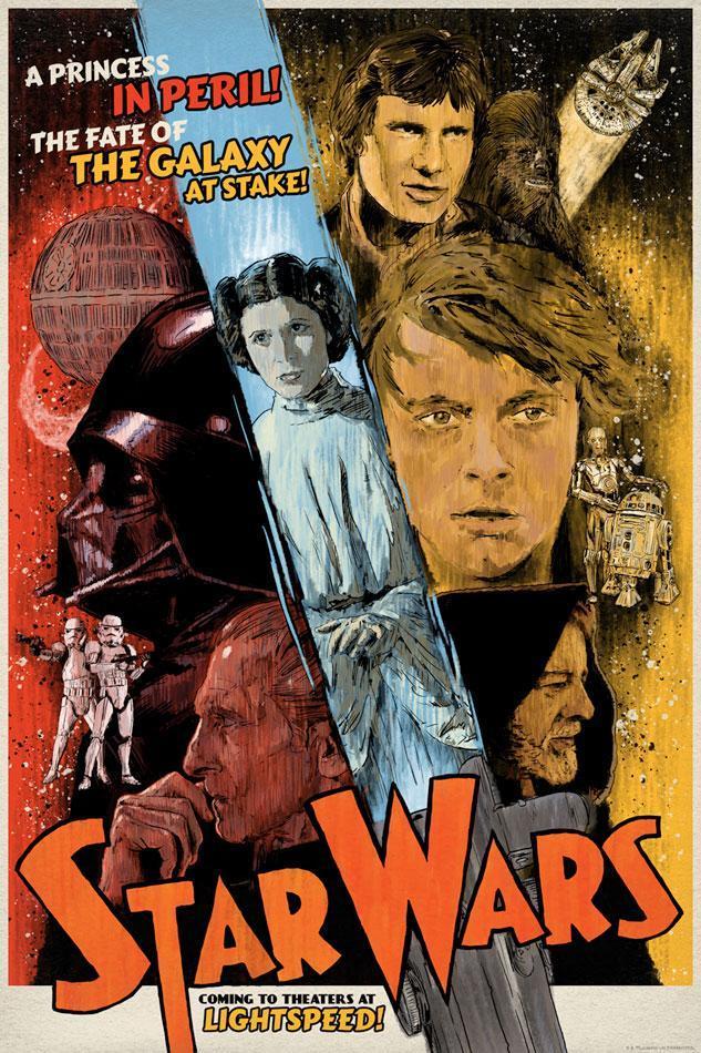 Star Wars Retro Poster Series - Created by J.J. Lendl.
