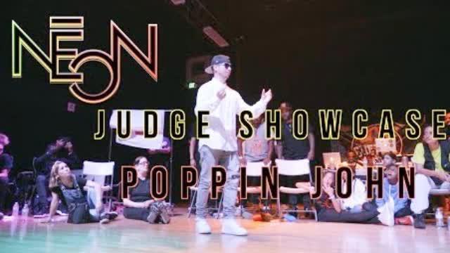 美国赛事NEON Dance Events 2019 Popping裁判表演：Poppin John_新浪新闻