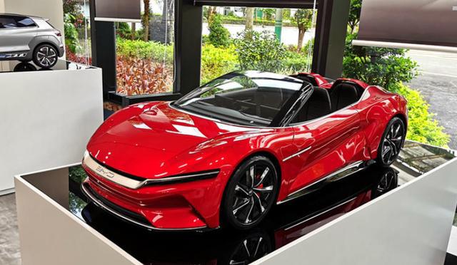 百公里加速2.9s，比亚迪E-SEED GT敞篷版概念车造型曝光-新浪汽车