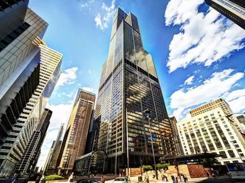 芝加哥第一高楼，外形奇特成标志性建筑|西尔斯大厦|芝加哥|外形_新浪新闻