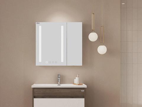 对镜贴花黄，温暖智慧光：diiib大白温暖你·智能美妆镜柜套装|美光|镜柜|大白_新浪新闻