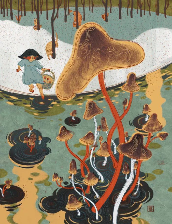 神秘的世界 虚幻的风格：Victo Ngai插画作品欣赏|虚幻|插画家|设计之家_新浪新闻