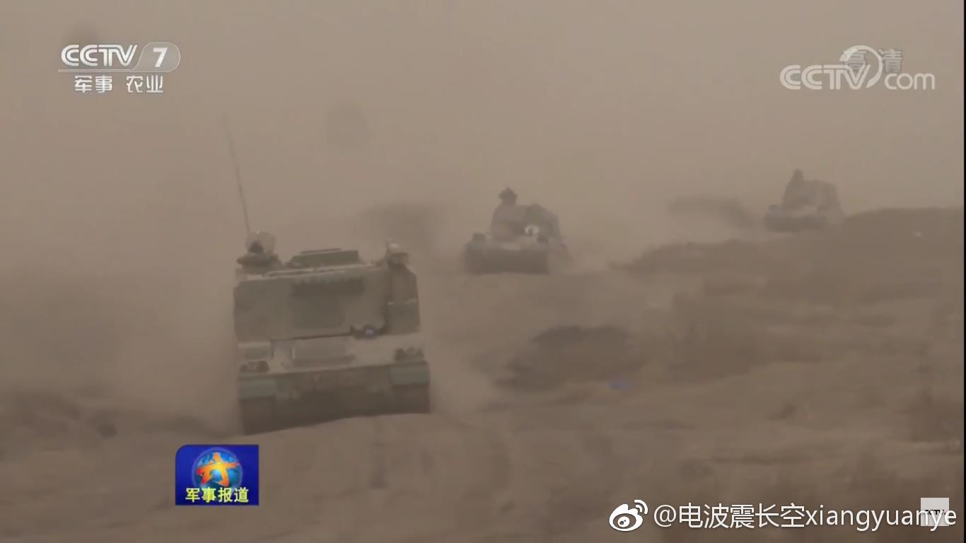 81炮旅的PLZ05出现，还有PLZ83，军级炮兵自行化差不多到50%了