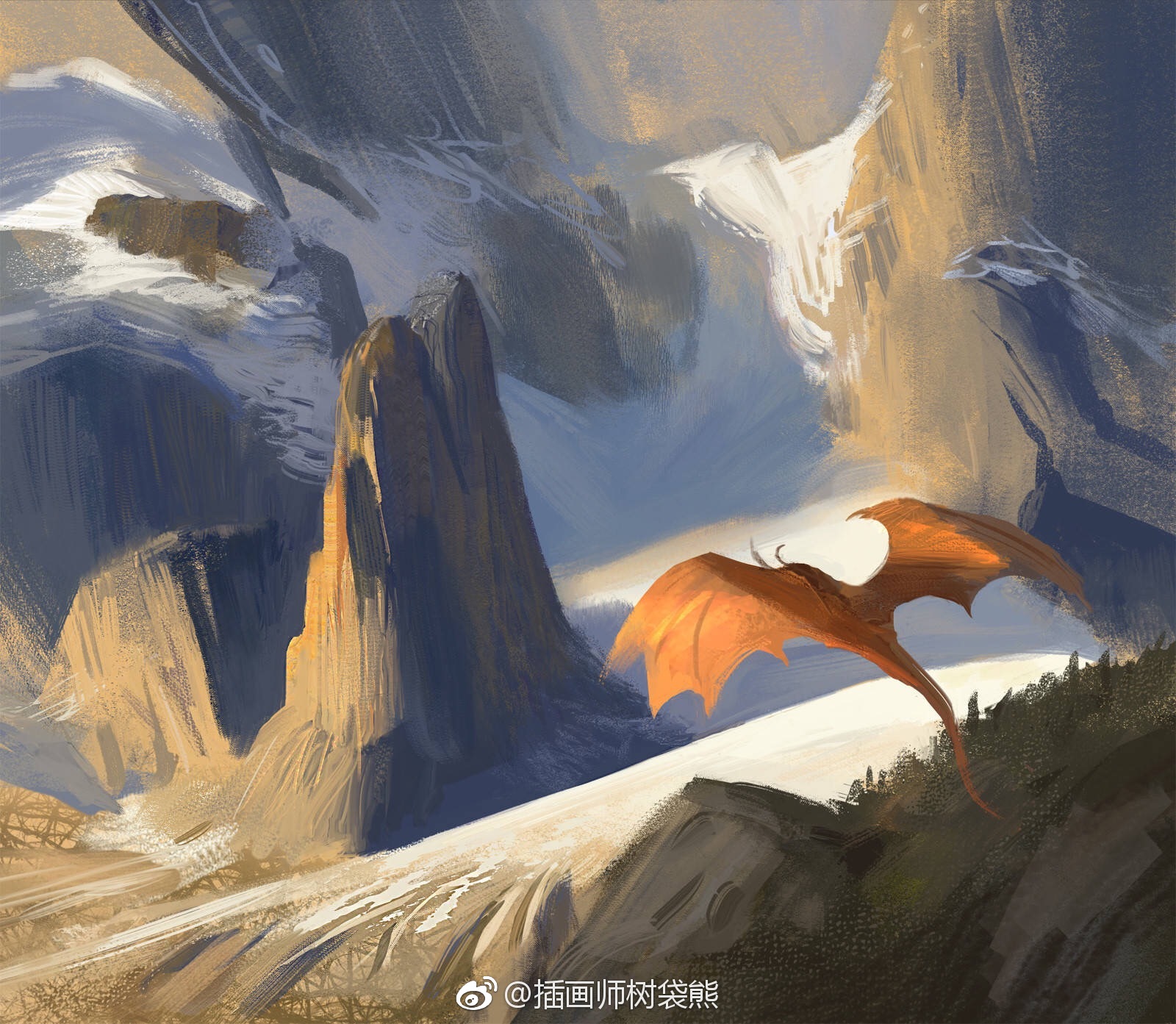 加拿大插画家 Hugo Puzzuoli 幻想世界概念场景插画设计作品|幻想世界|插画家|加拿大_新浪新闻