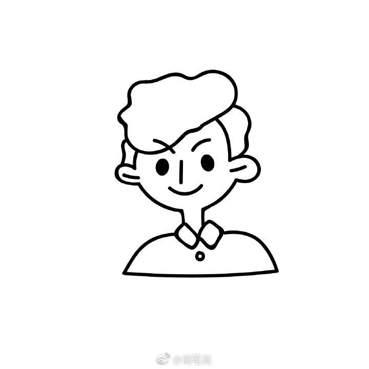 画风超可爱的简笔画小头像（by：@hssssssssssy）