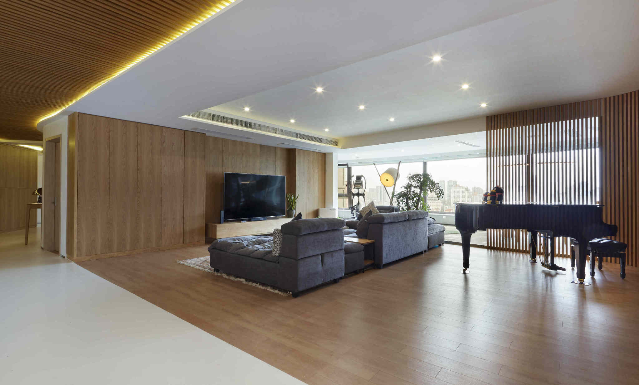 上海，400㎡的圆形大平层，设计师让空间做到了最大的开放，并且