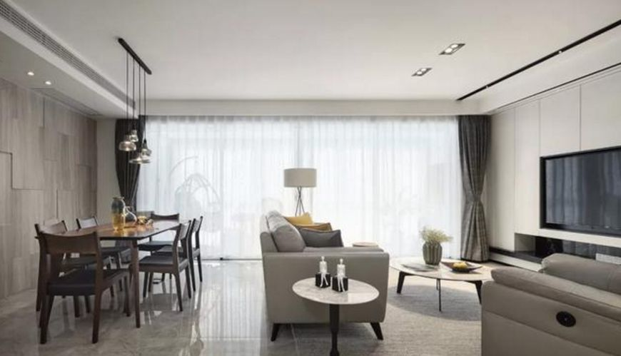 通风3个月终于搬家！极简风格真心大气，电视墙这么装太实用！