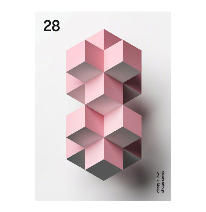 Deep Shape是一个专门研究几何构图、阴影及色彩过度之间美学关系的创|构图|美学|平面设计_新浪新闻