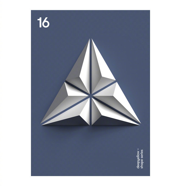 Deep Shape是一个专门研究几何构图、阴影及色彩过度之间美学关系的创|构图|美学|平面设计_新浪新闻