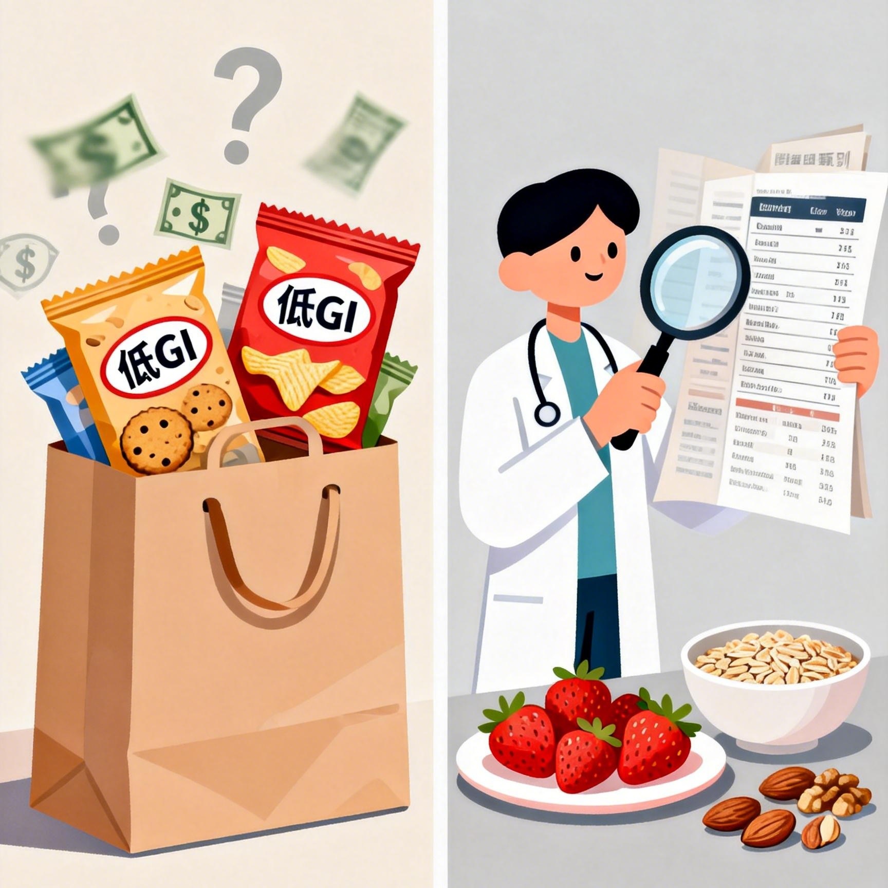 低GI食品不等于减肥食品，专家提醒警惕热量陷阱|均衡营养|基本点|仙丹|营养|侦探_新浪新闻