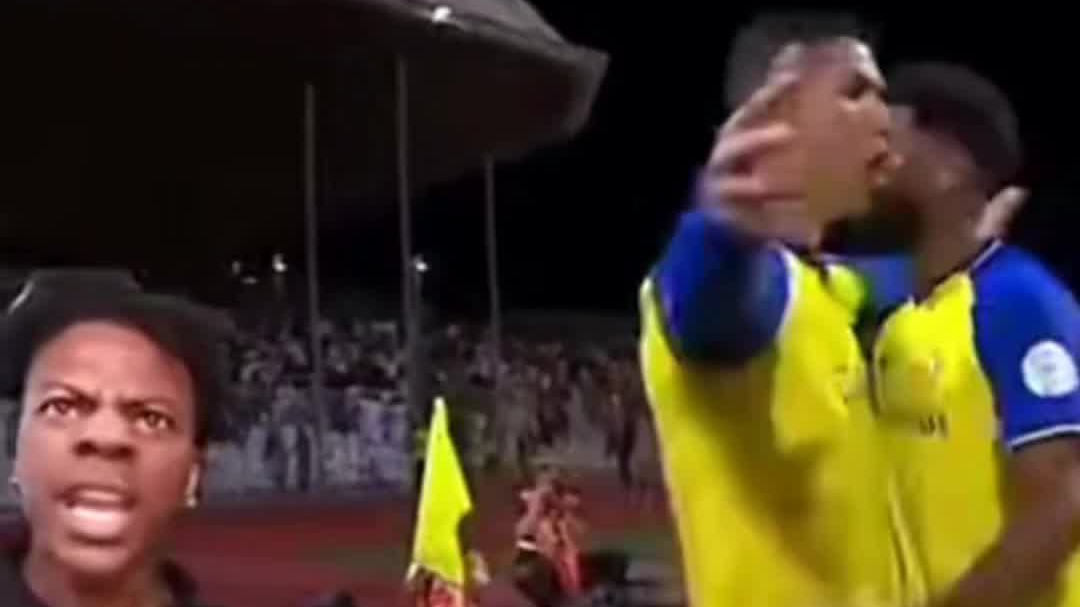 国外网红甲亢哥看到C罗打进沙特联赛第2球时，激动“siu”|C罗|利雅得胜利|足球_新浪新闻