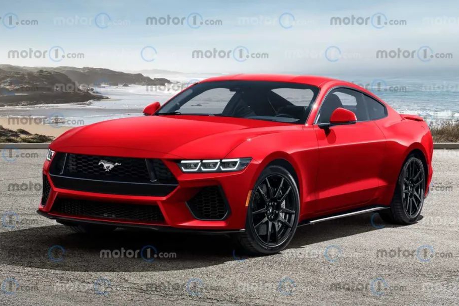 第七代Mustang渲染图流出，大灯似布加迪，配5.0L大V8-新浪汽车