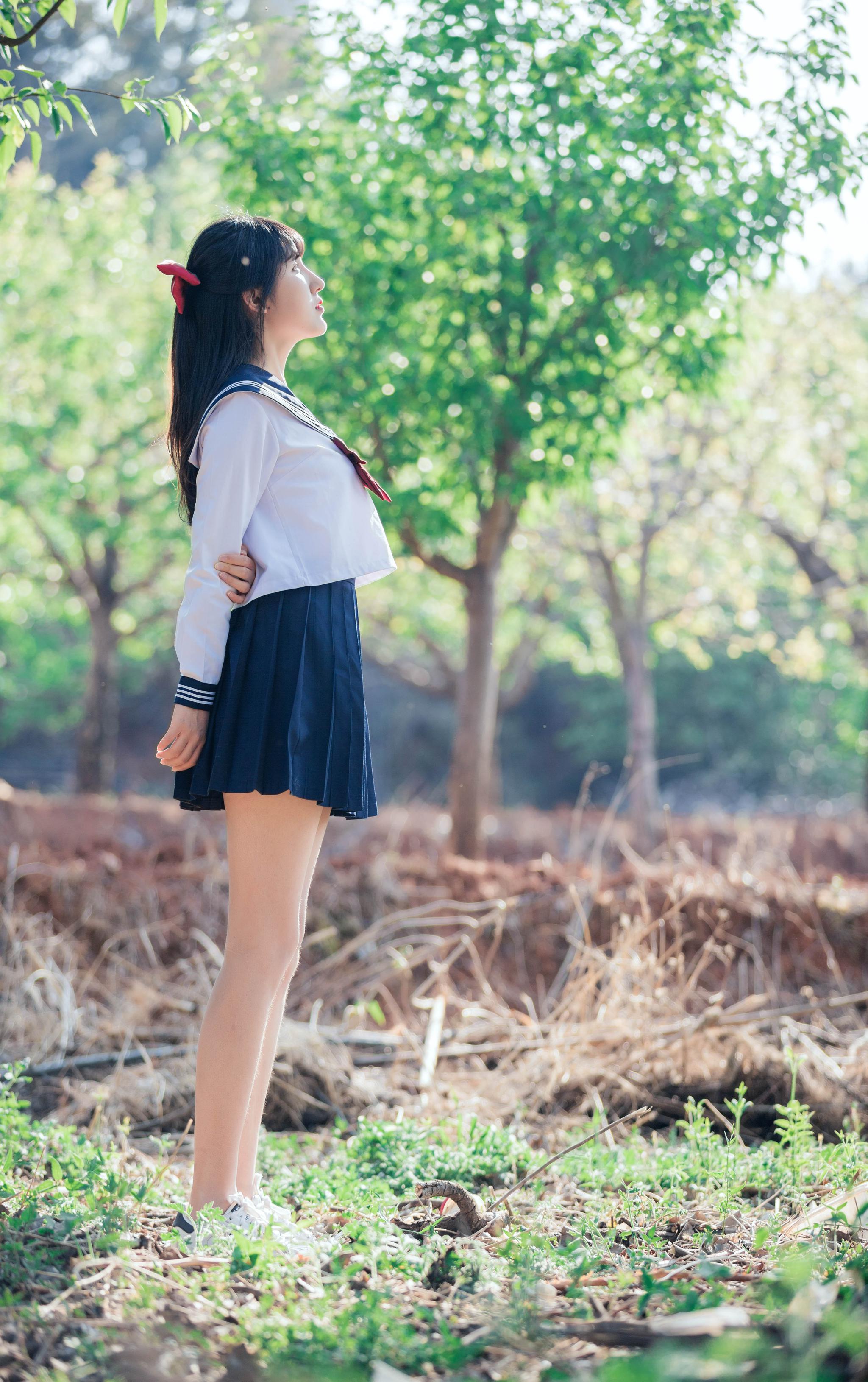 清纯的JK制服小清新美女！