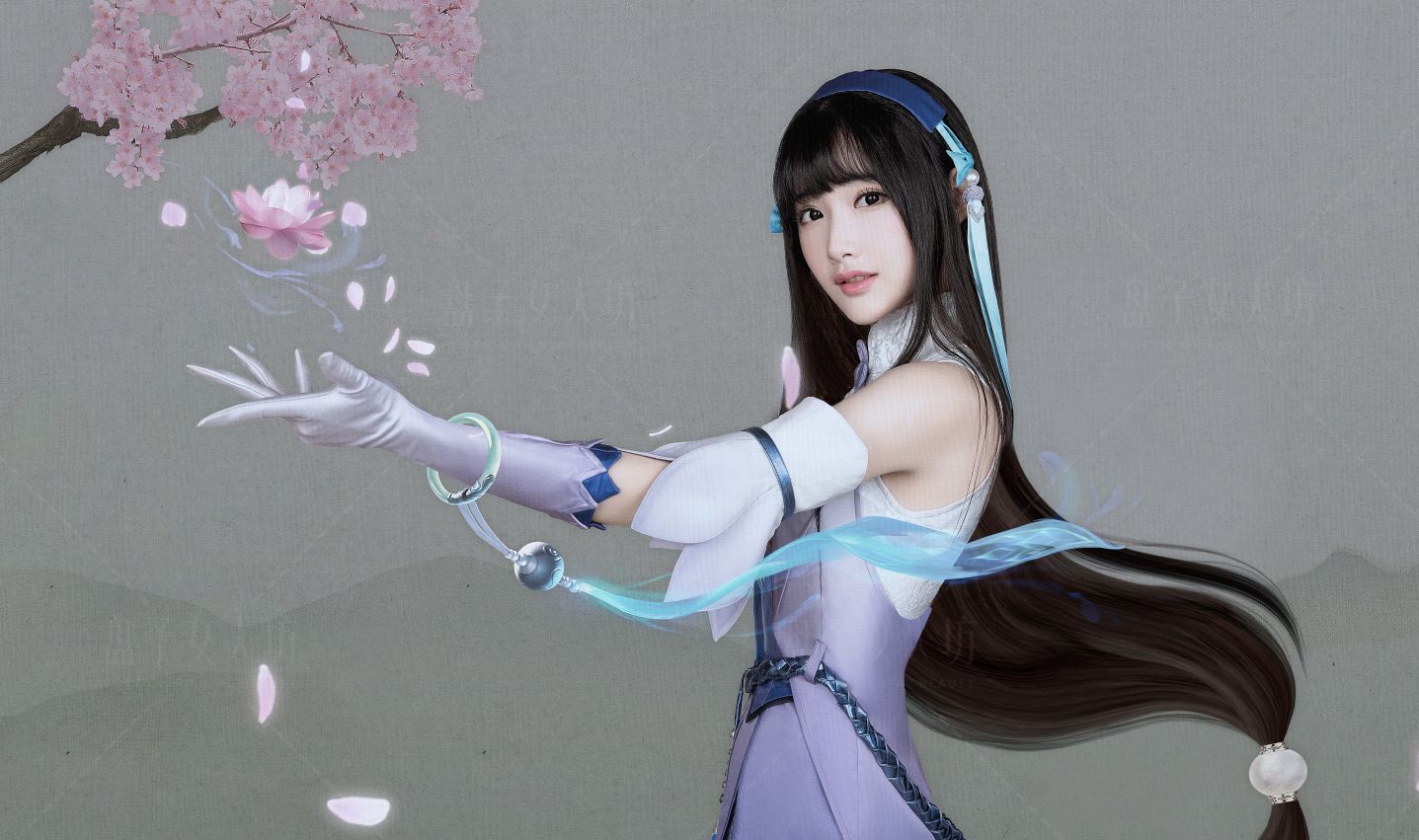 王者荣耀：KPL解说琪琪cos四大美女西施，最像原画