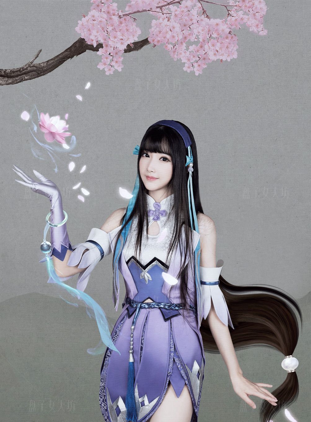 王者荣耀：KPL解说琪琪cos四大美女西施，最像原画