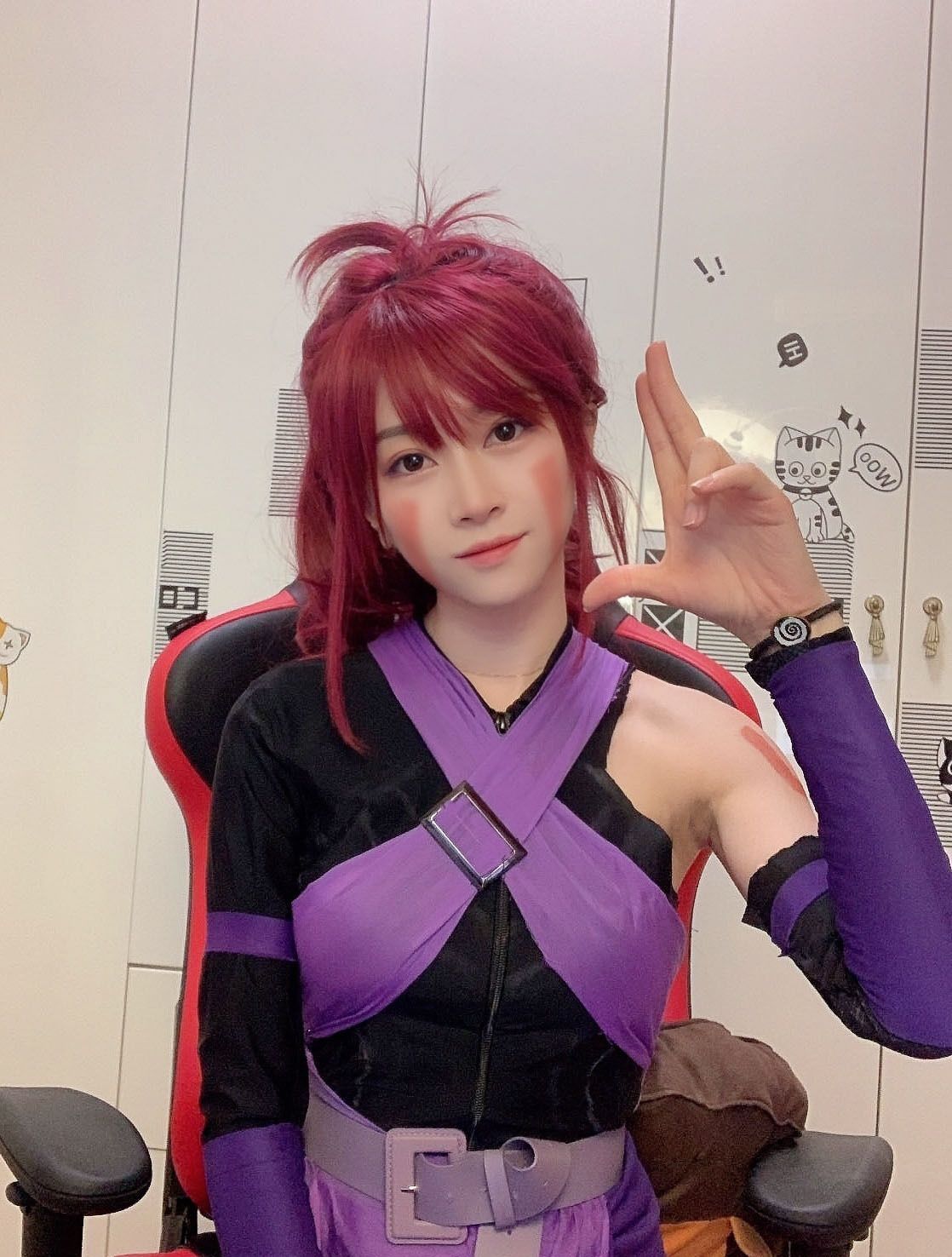 DOTA2最美解说AMS cosplay敌法身心，网友：真女敌法