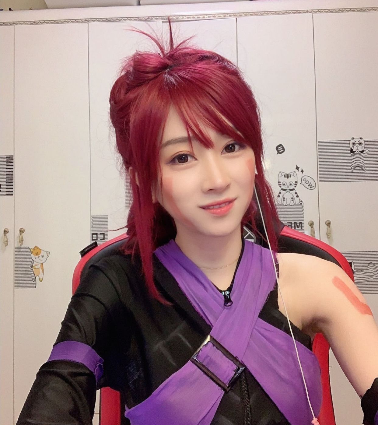 DOTA2最美解说AMS cosplay敌法身心，网友：真女敌法