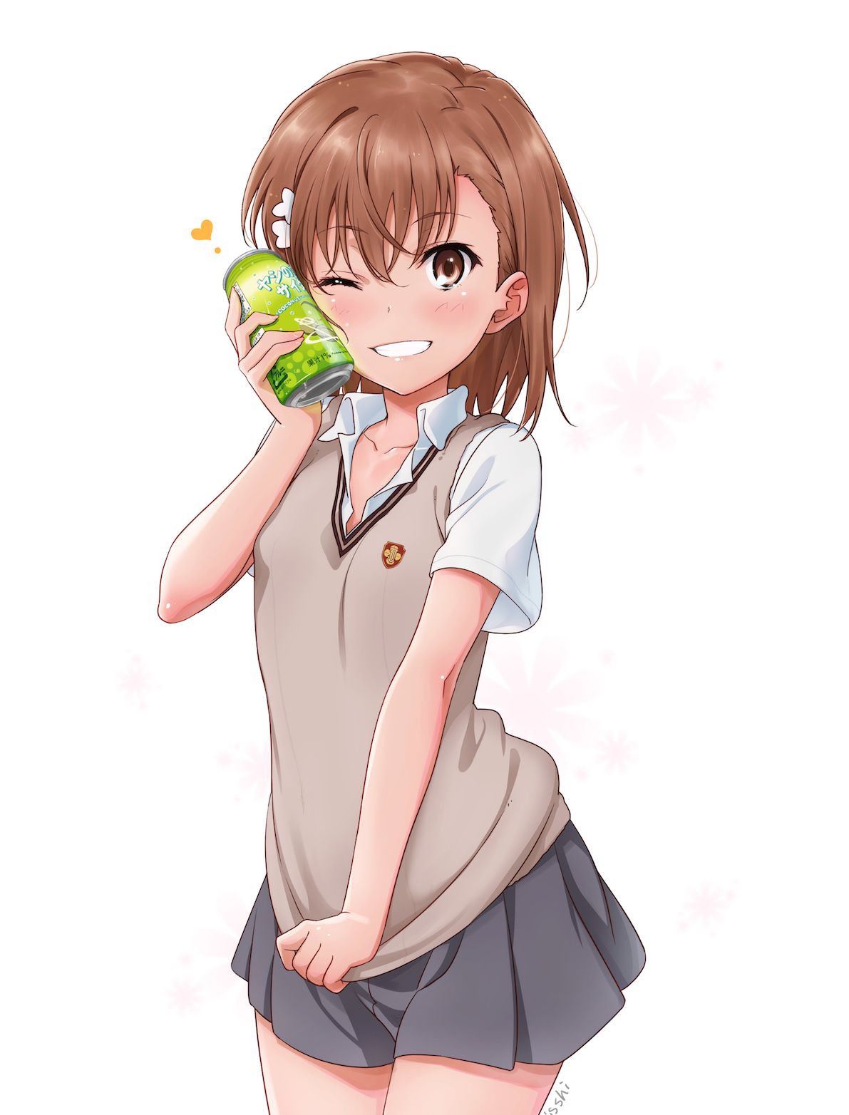 可爱又调皮的炮姐“御坂美琴”高清插画壁纸再次来了，喜欢的收藏