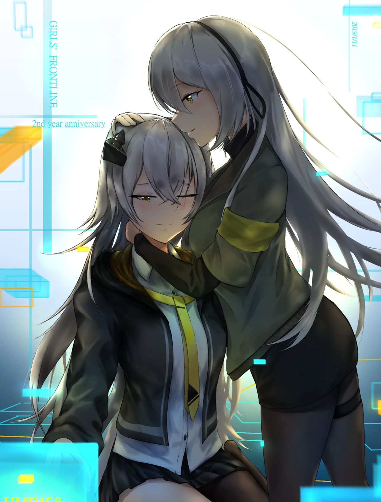 《少女前线》45姐和ump40姐妹，美图合集