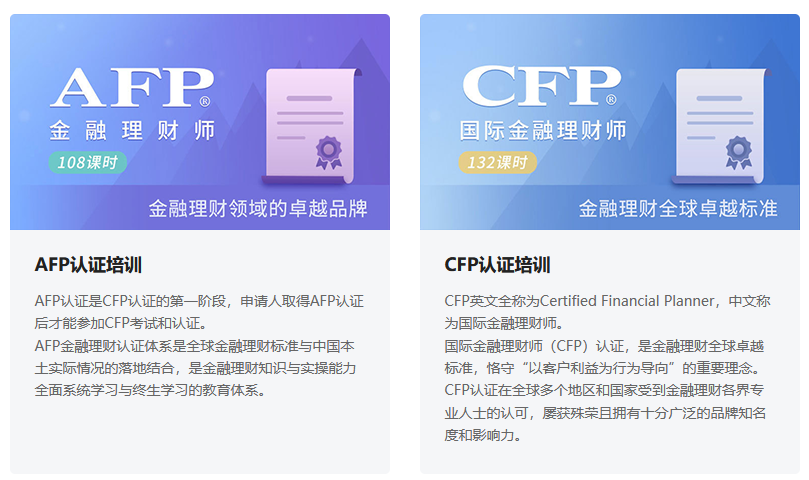 2022年AFP\CFP全国统一报考入口__财经头条