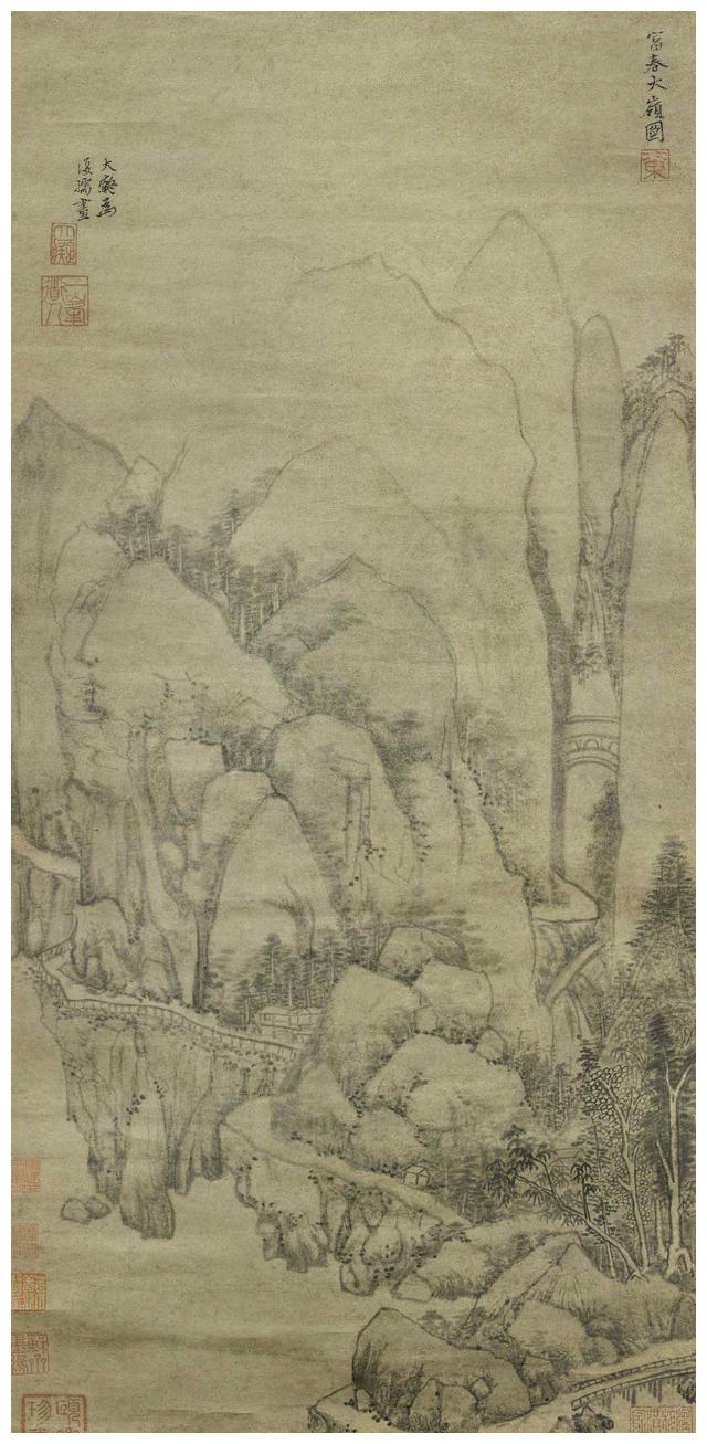 每日中华名画｜黄公望《富春大岭图》|富春大岭图|黄公望|名画_新浪新闻