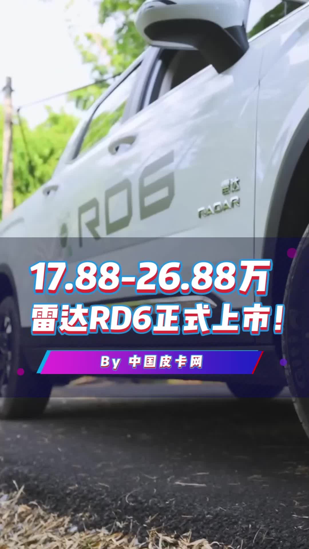 出价格了！雷达RD6纯电动皮卡正式上市|新车上市|国产新车|新能源_新浪新闻