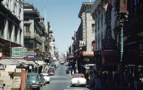 历史老照片：1950年代，旧金山街景