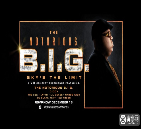 使用Avatar，Meta为已故歌手Notorious B.I.G举办VR演唱会