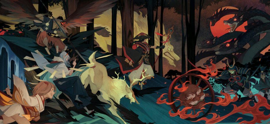 国人画师Aric Athesis「浮世绘风格」插画