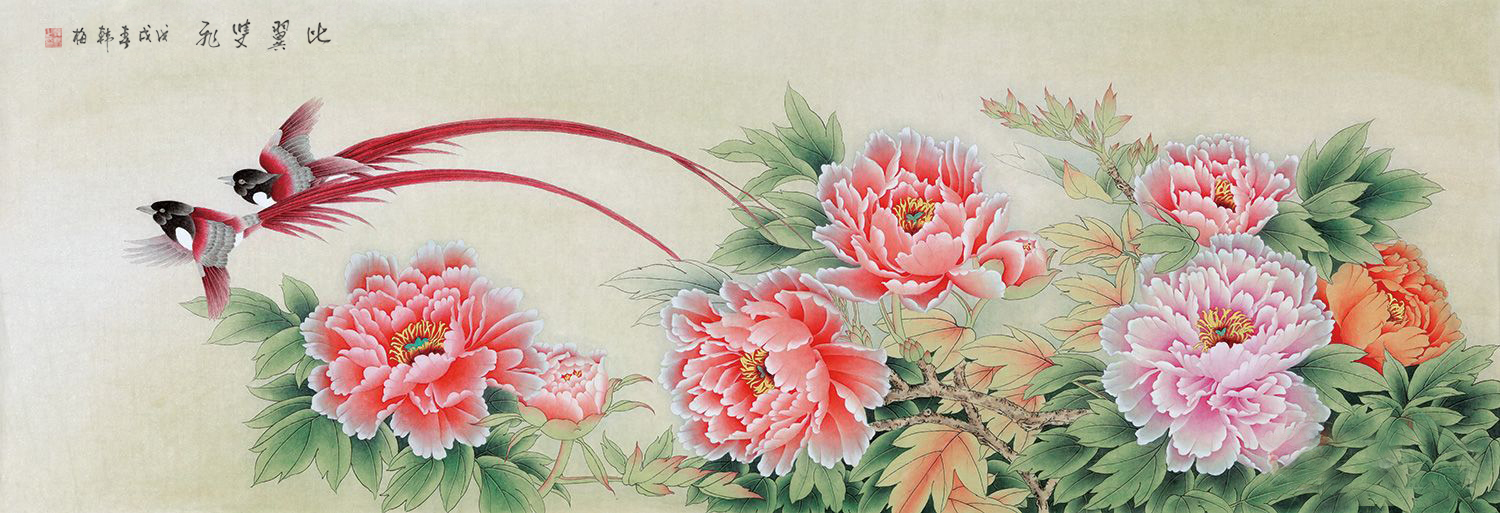 无愧“花中之王”！这些牡丹国画气质浩淼，倾国倾城