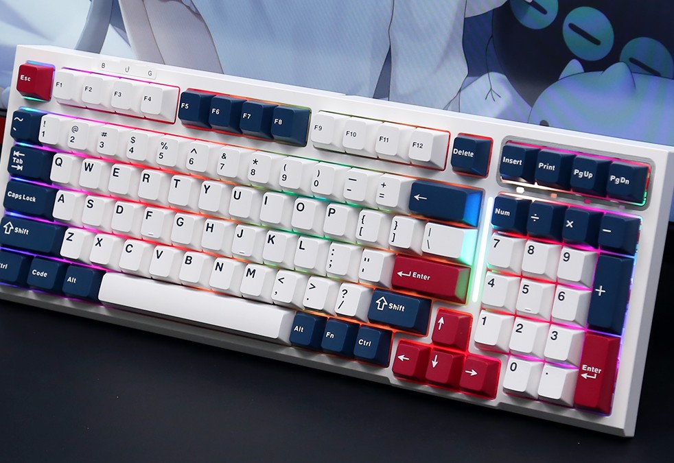 一卷到底，RK R98三模机械键盘评测|线材|键盘|键帽_新浪新闻