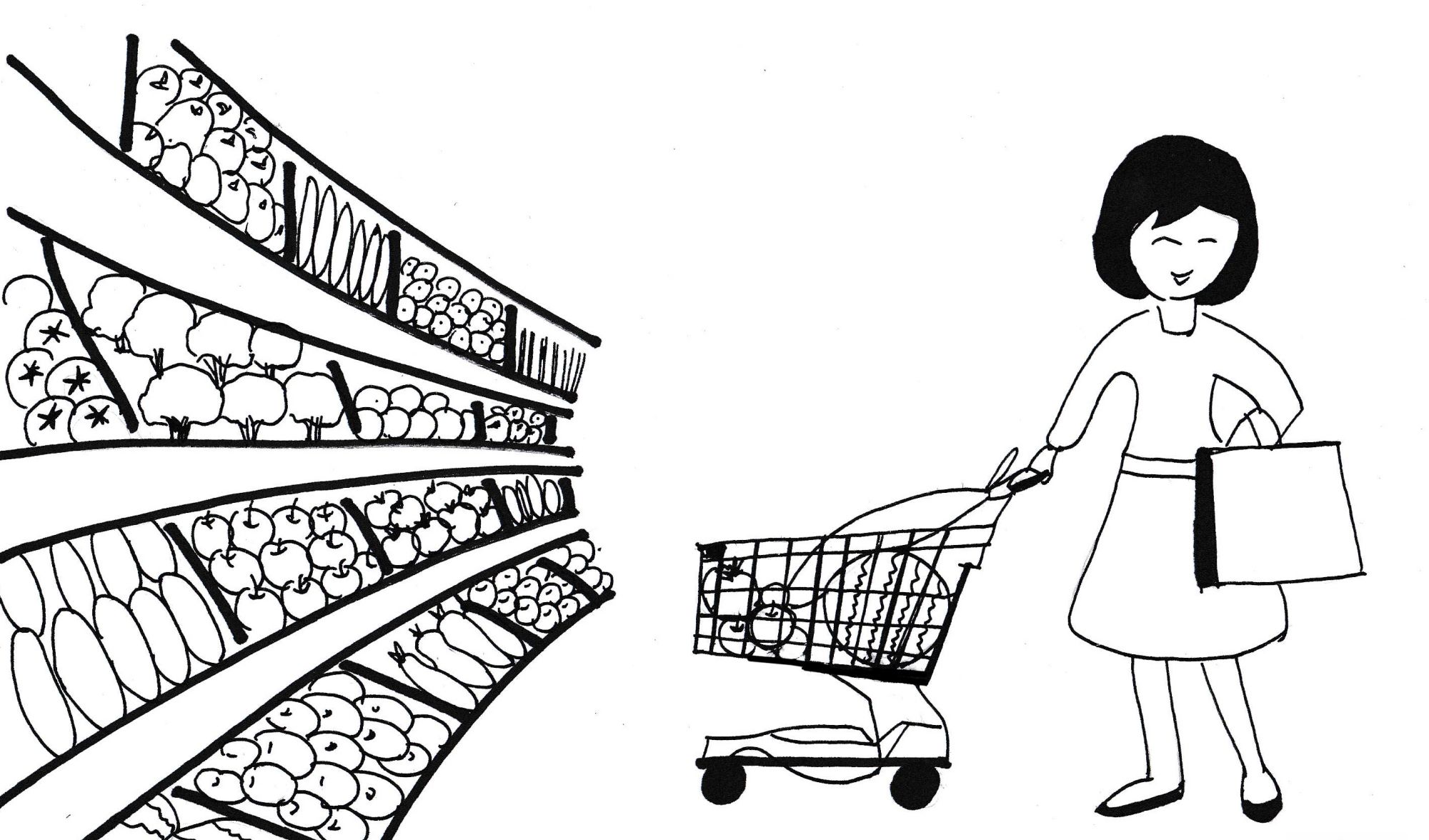 一组日常生活场景的简笔画，跟着学起来，你也是大神