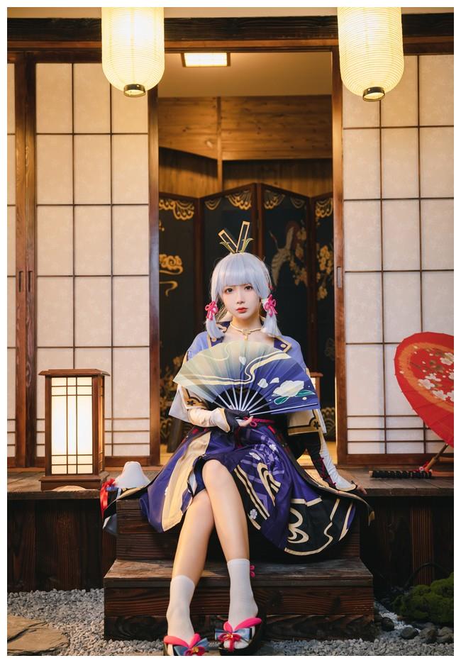 原神神里绫华cos，神里陵华，参上！|樱树|刀术|神神_新浪新闻