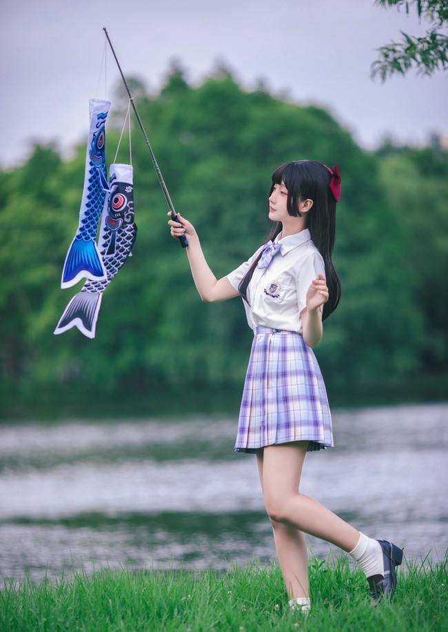 JK制服cosplay，夏风吹过，你的温柔和笑让我终生难忘__财经头条