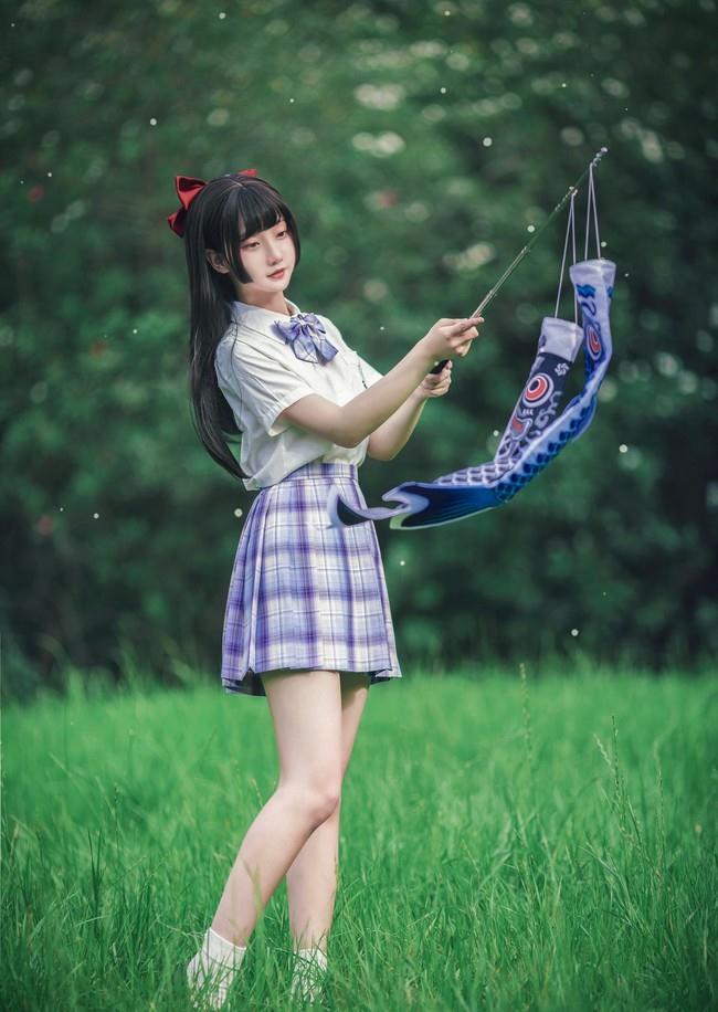 JK制服cosplay，夏风吹过，你的温柔和笑让我终生难忘__财经头条