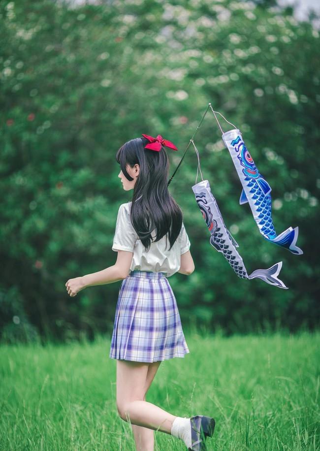 JK制服cosplay，夏风吹过，你的温柔和笑让我终生难忘__财经头条