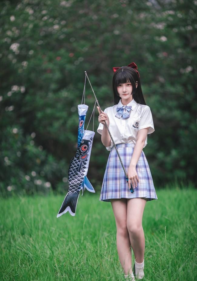 JK制服cosplay，夏风吹过，你的温柔和笑让我终生难忘__财经头条