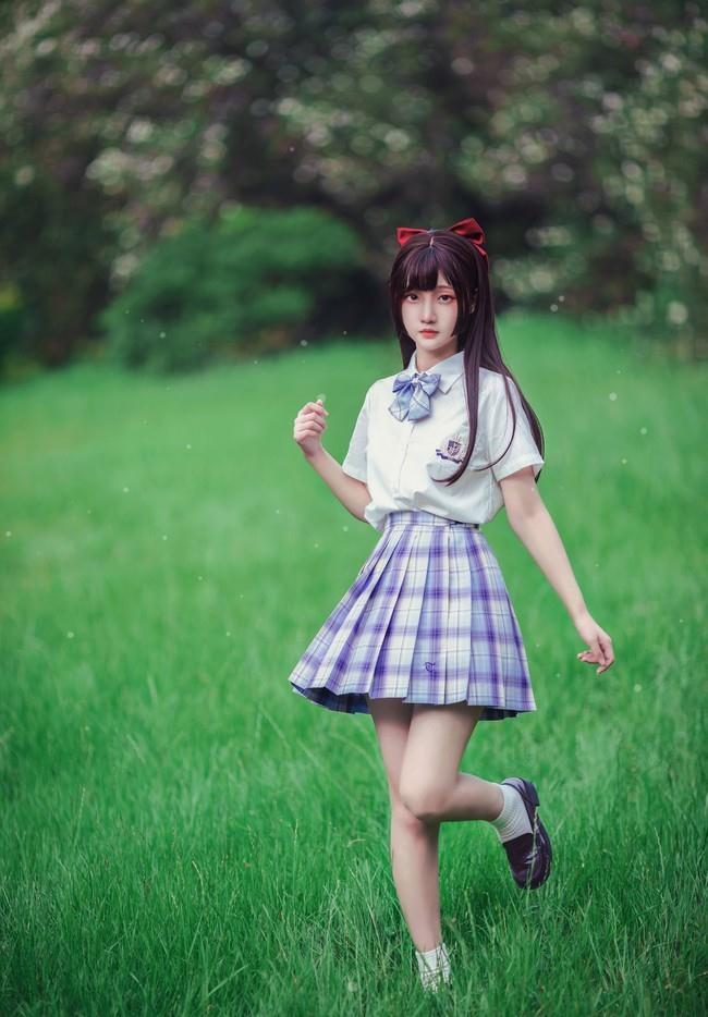 JK制服cosplay，夏风吹过，你的温柔和笑让我终生难忘__财经头条