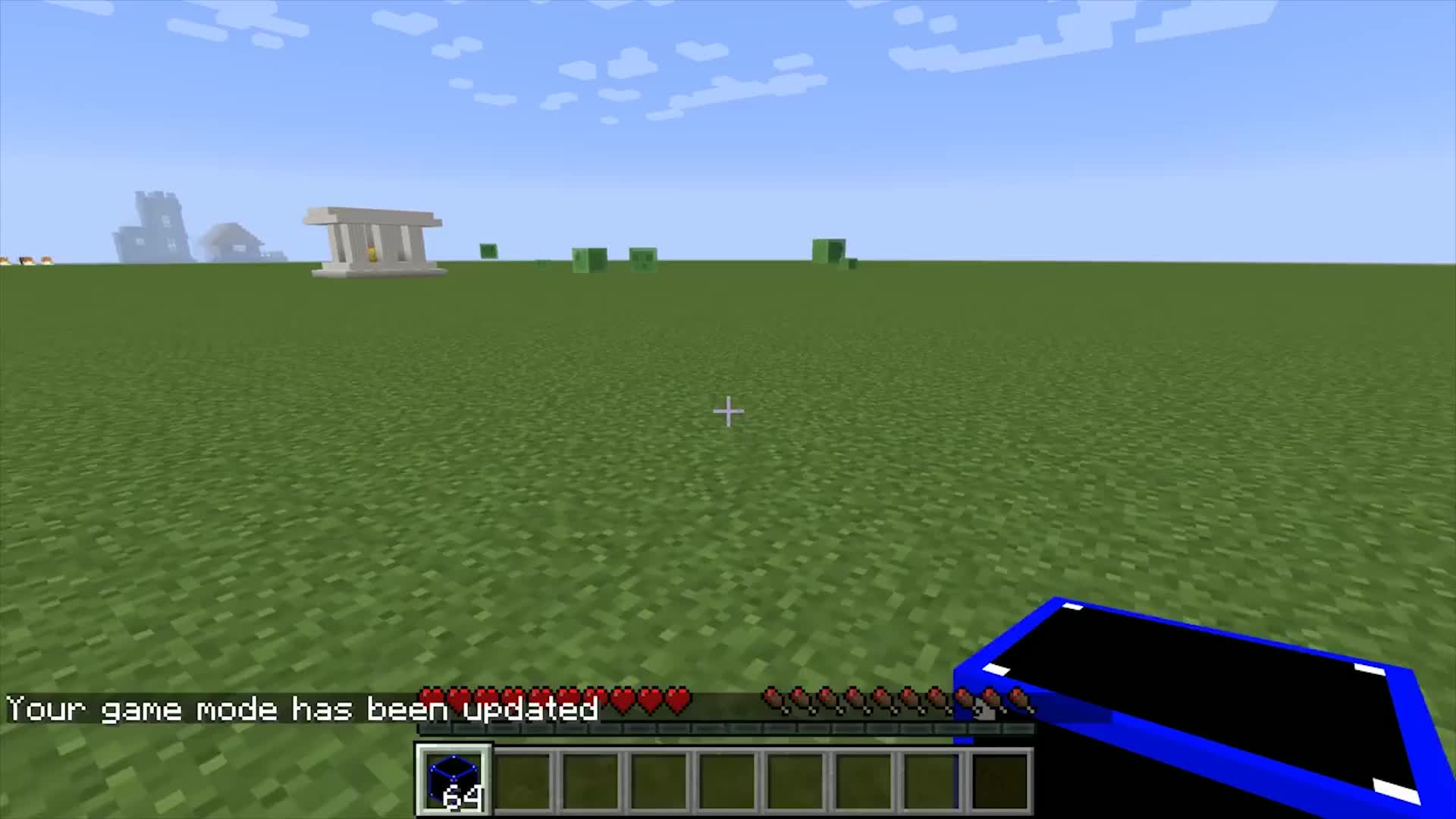 MC我的世界：如何让自己的血量条变成无限生命打开这个方块就行_新浪新闻