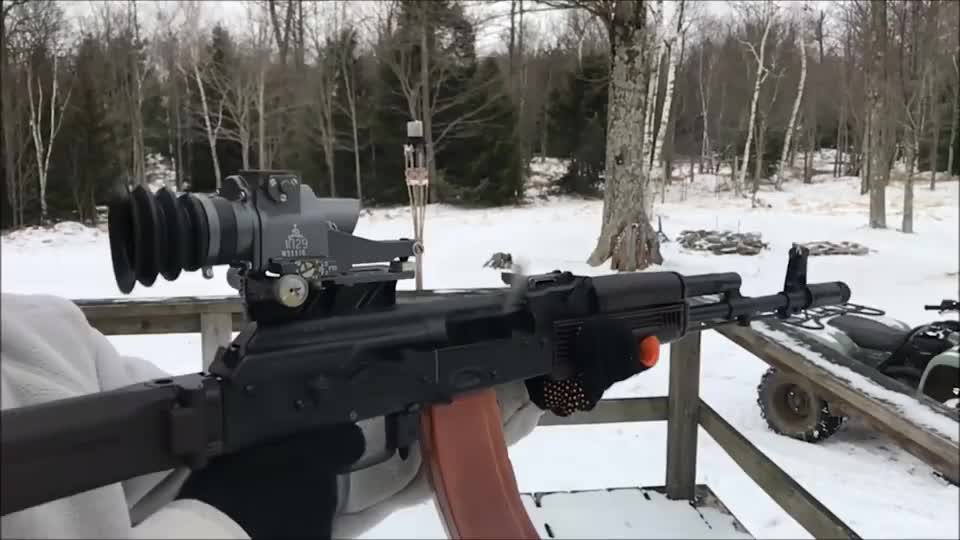 AK-74M + 1P29瞄具 150码-500码 实用性精度测试_新浪新闻