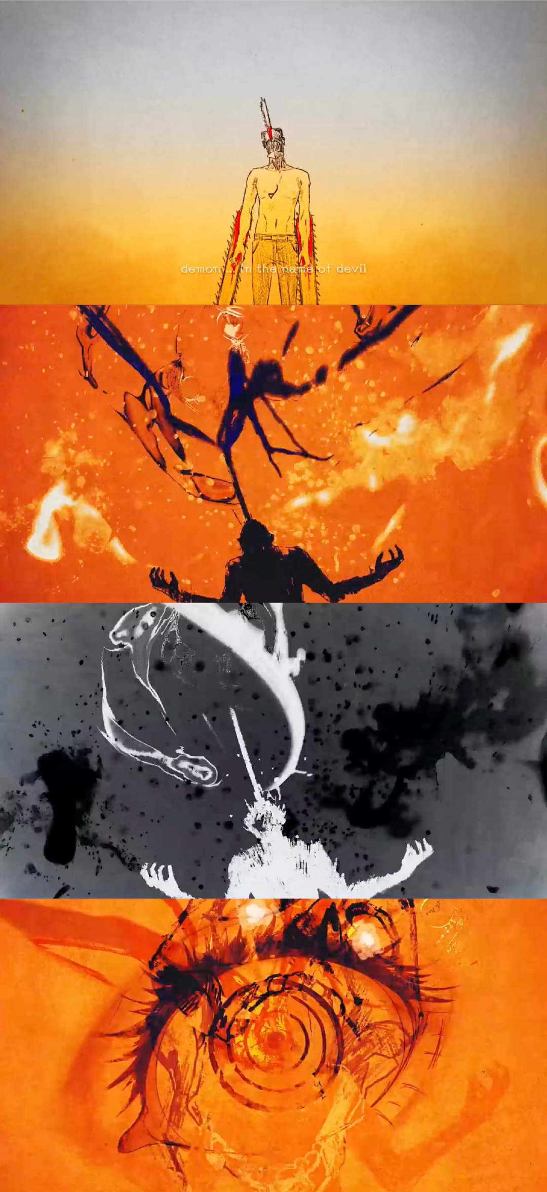 电锯人ED3《刃渡り2億センチ》，像炸开了颜料盘！ 这溢出的才华__财经头条