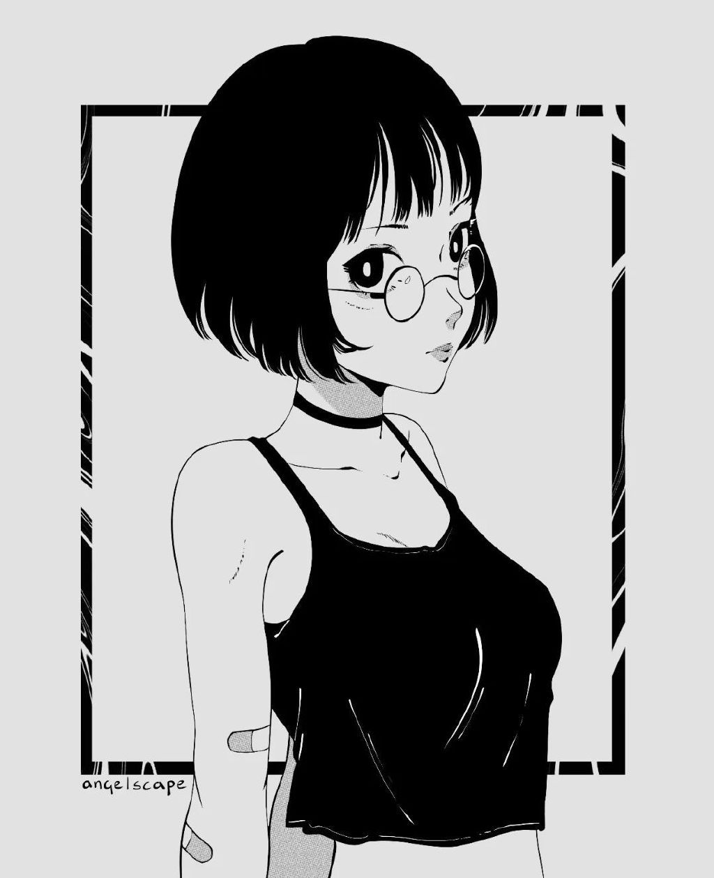 插画师 angel.scape 少女绘画__财经头条