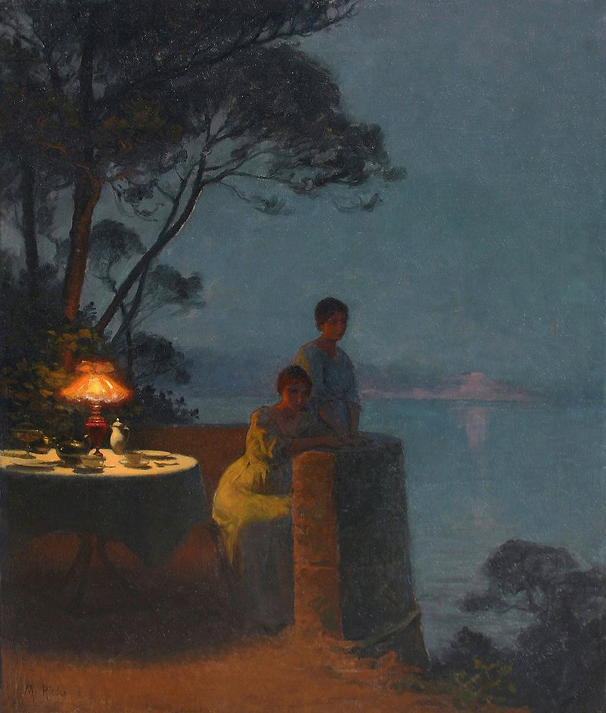 法国画家 马塞尔·瑞德（Marcel Rieder）笔下温暖静谧的灯光