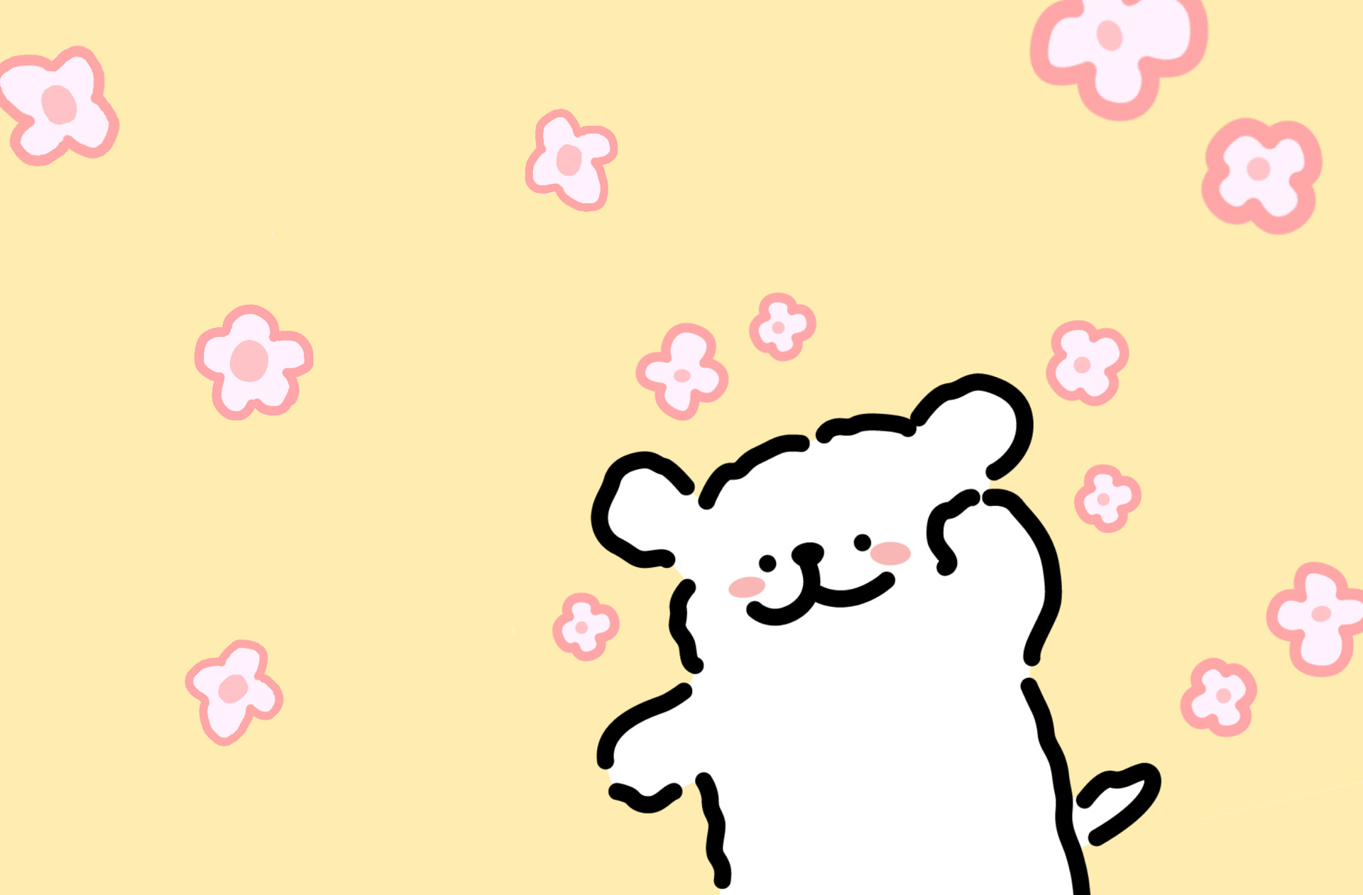 线条小狗ipad电脑壁纸|ipad|小狗|壁纸_新浪新闻